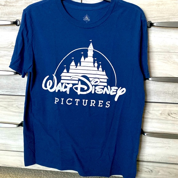 Disney | Tops | Walt Disney Pictures Navy Blue Tee | Poshmark